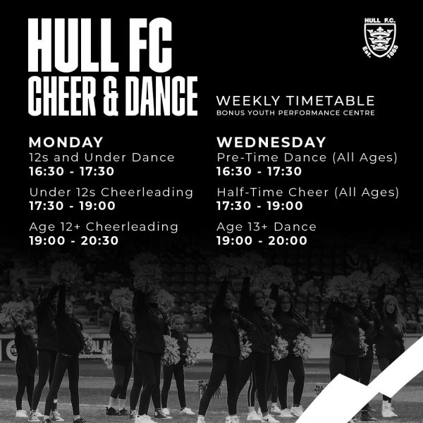 Thriving Dance & Cheer Team Recruiting New Talent - Hull FC Foundation